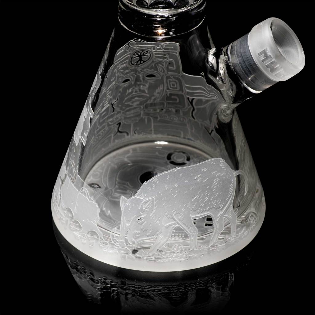 Ancient Ruins 11″ Beaker Bong – Multiverse Enterprise Inc.