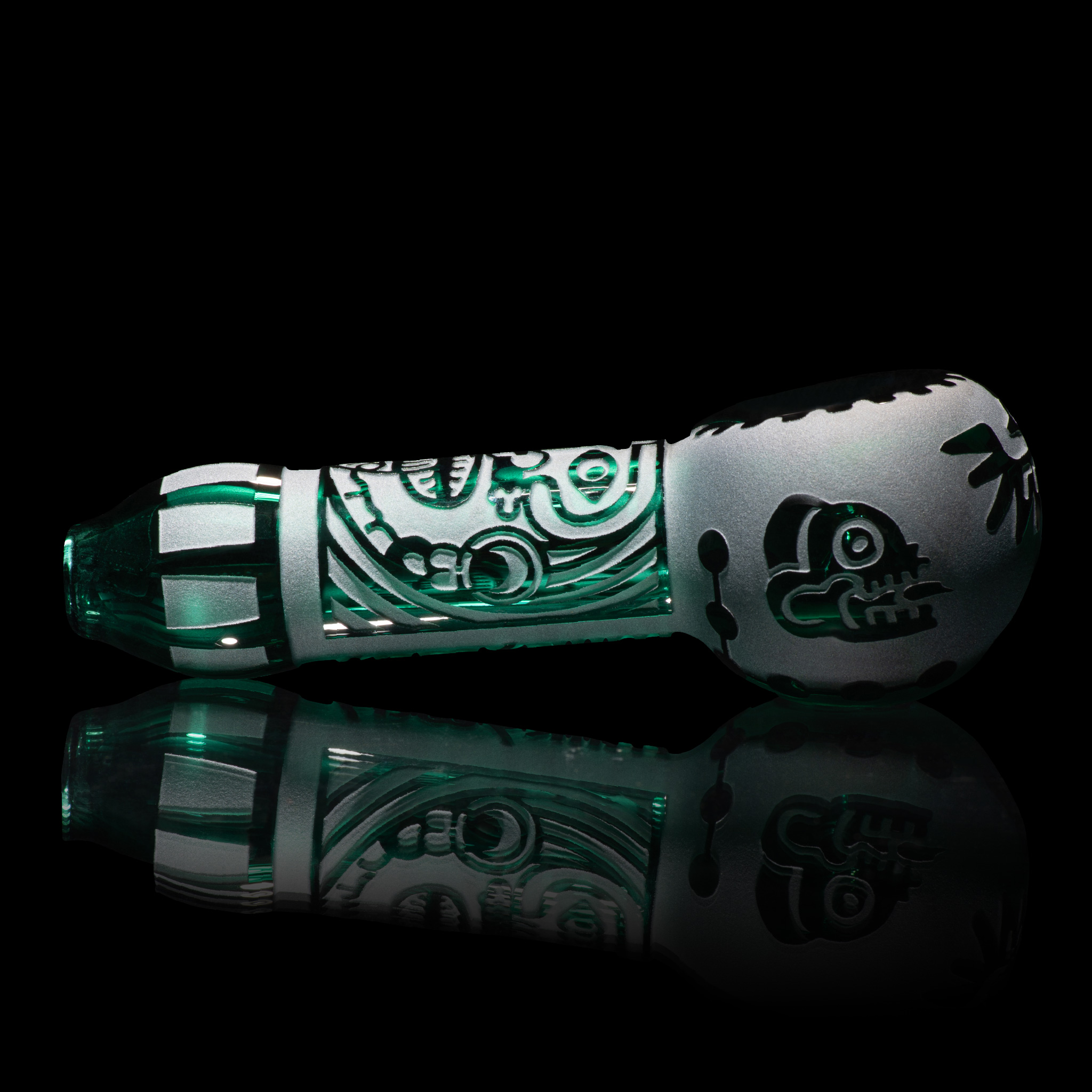 Maya Face Teal Hand Pipe – Multiverse Enterprise Inc.